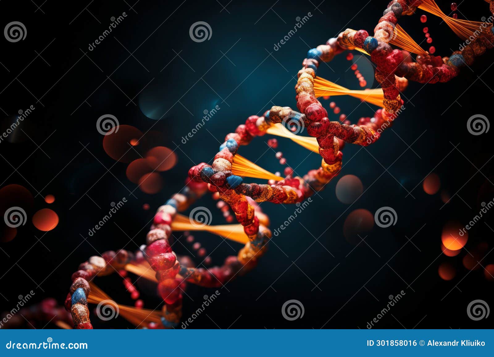 Stunning Visual. High-resolution DNA Molecule with Unique and ...