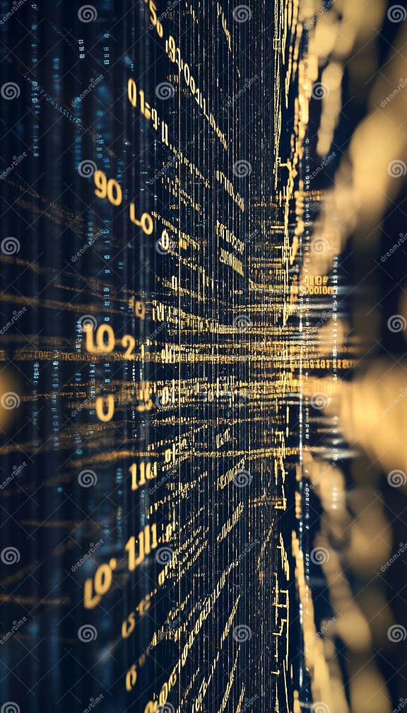 A Stunning Visual of a Number Breaking through Code, Showcasing the ...