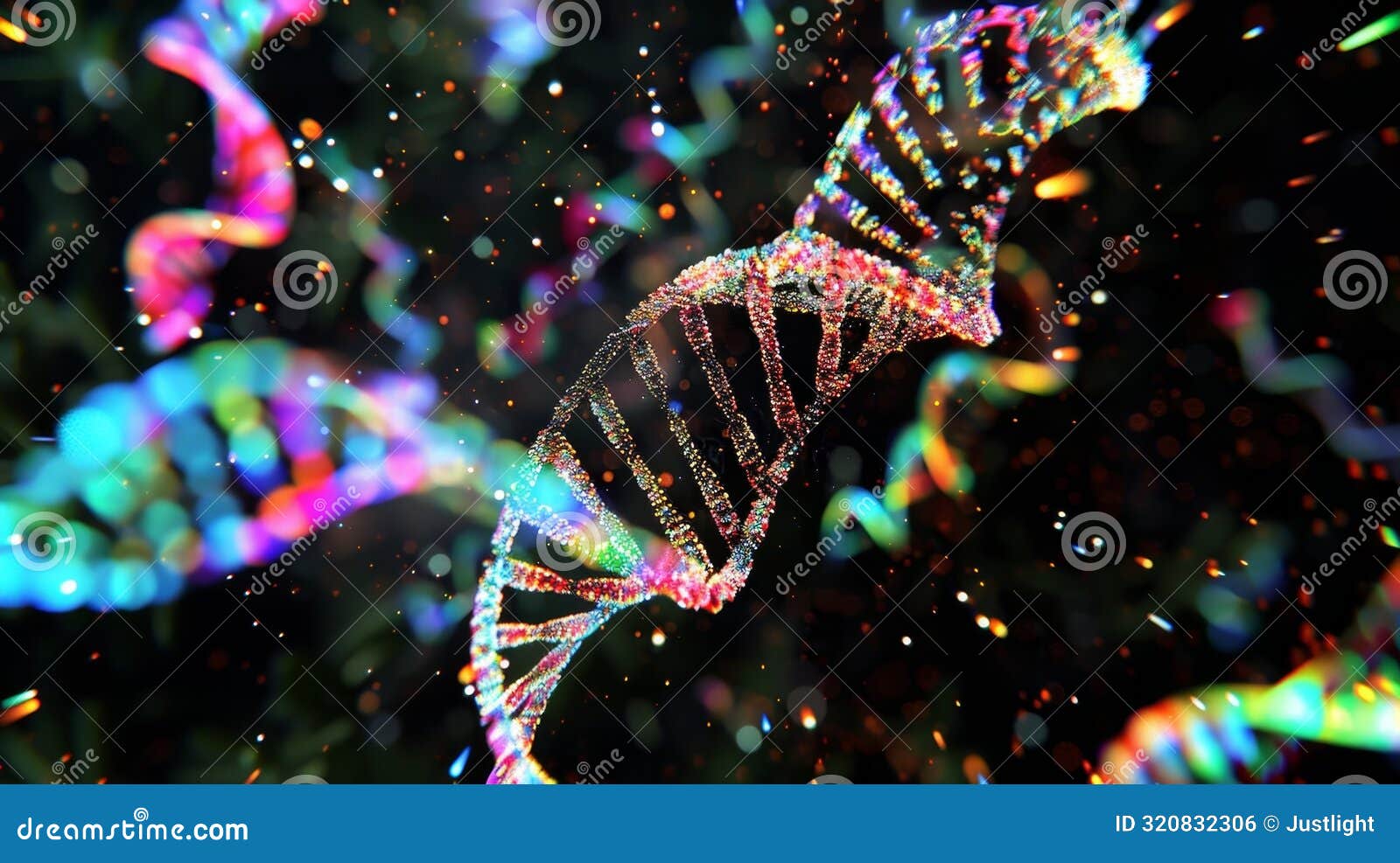 A Stunning Visual Representation of DNA Patterns Colorcoded To ...