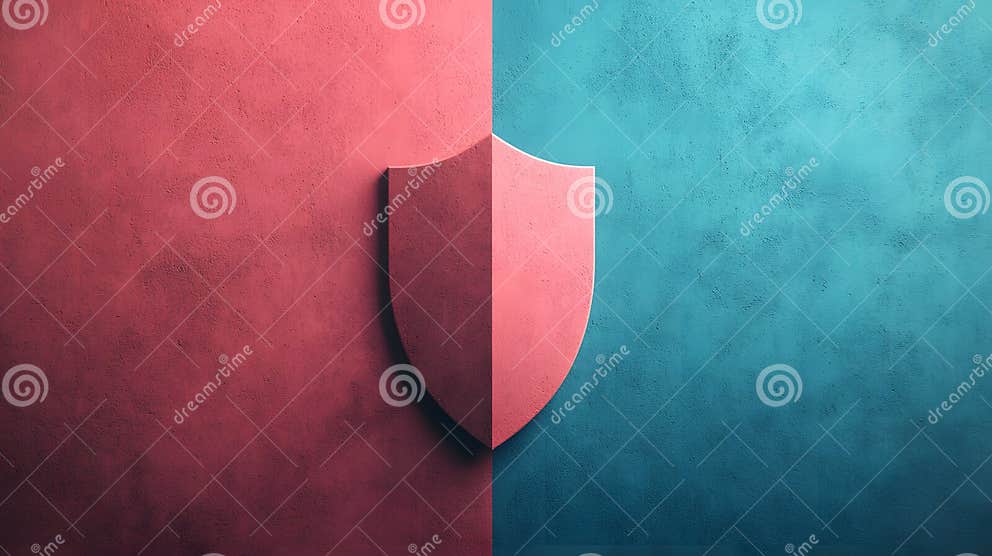 A Stunning Visual Representation of Security with a Shield on a Vibrant ...