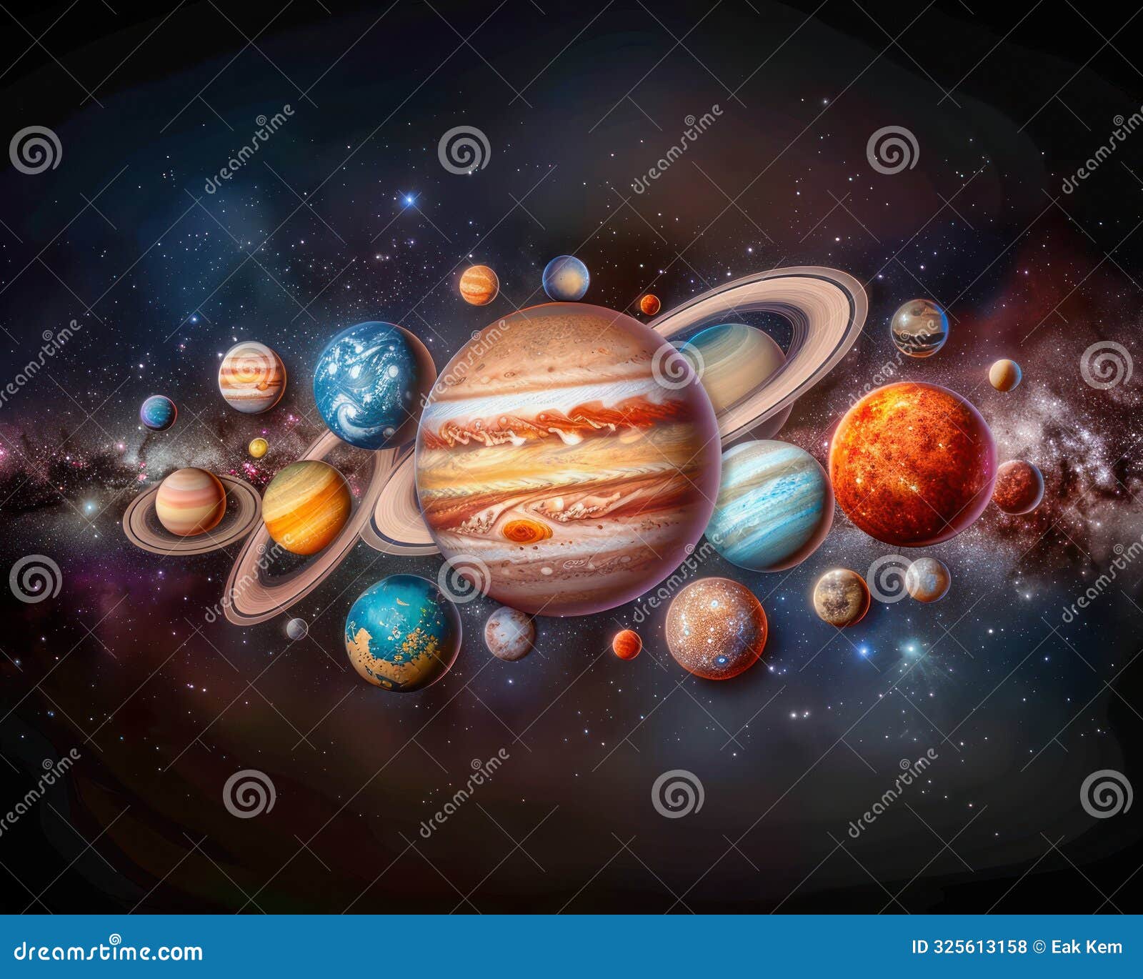 A Stunning Visual Representation of the Solar System Celestial Bodies ...