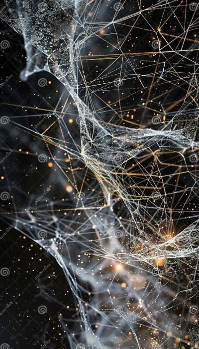 A Stunning Visual of Spider Web, Dna Strands, and Network Diagram ...