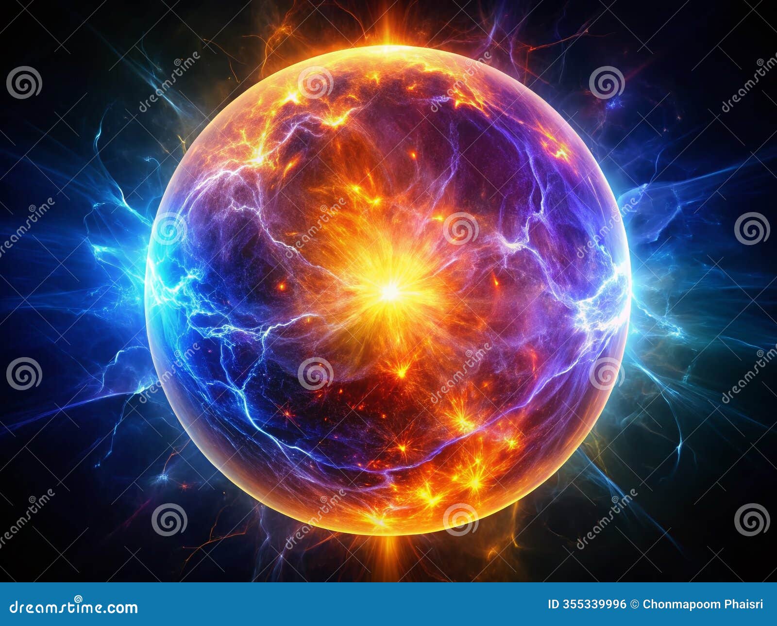 Stunning Visualization of a Cosmic Plasma Sphere Electrifying Energy ...