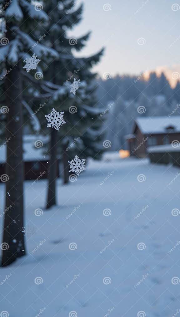 Stunning Visualization of Falling Holiday Snowflakes Harmoniously ...