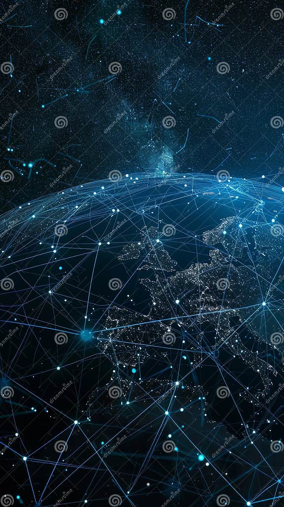 Global Network Connections Visualized from Space with Digital Data ...