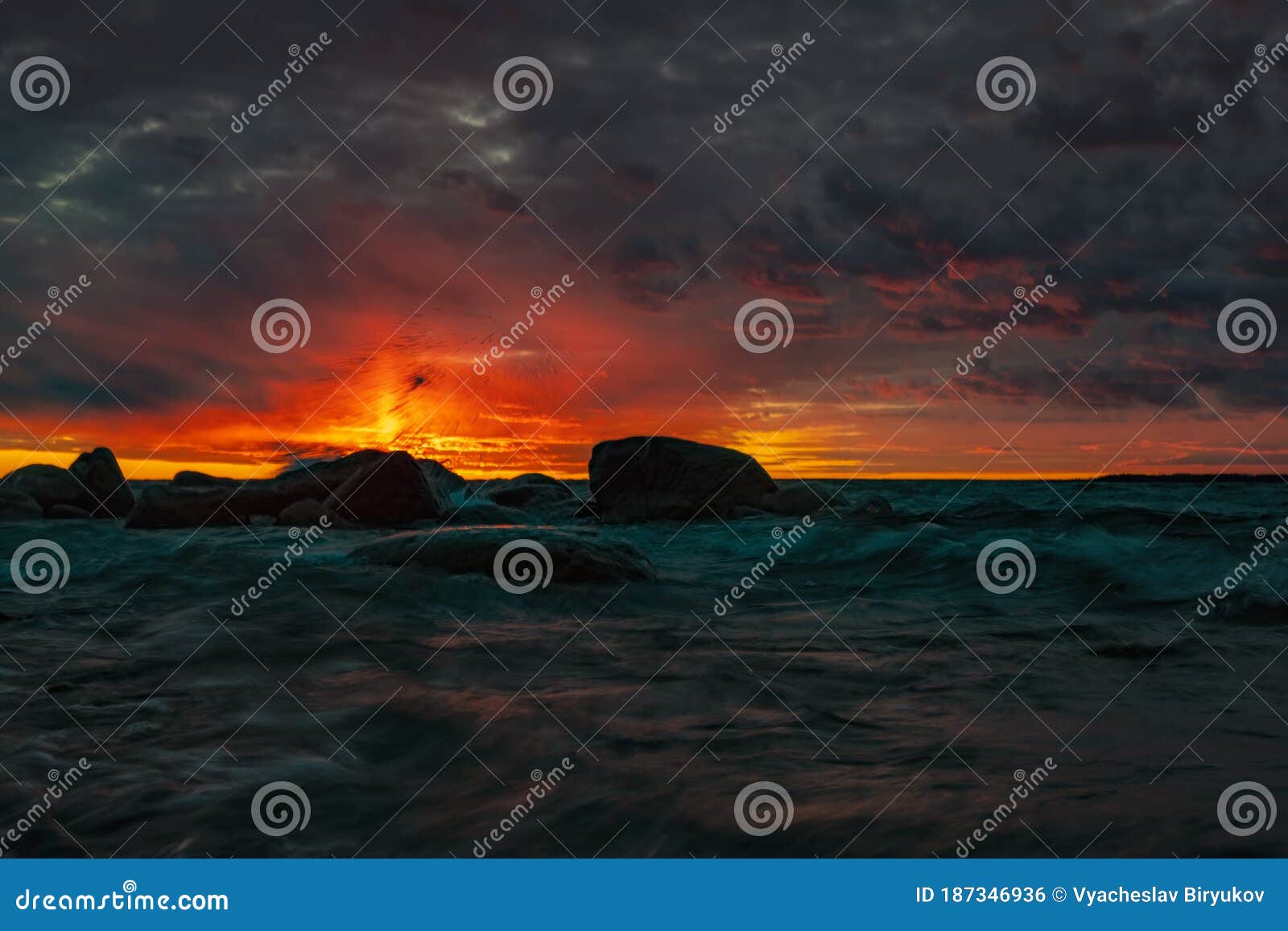 Stunningly Beautiful Sunset View Stock Photo - Image of outdoor ...