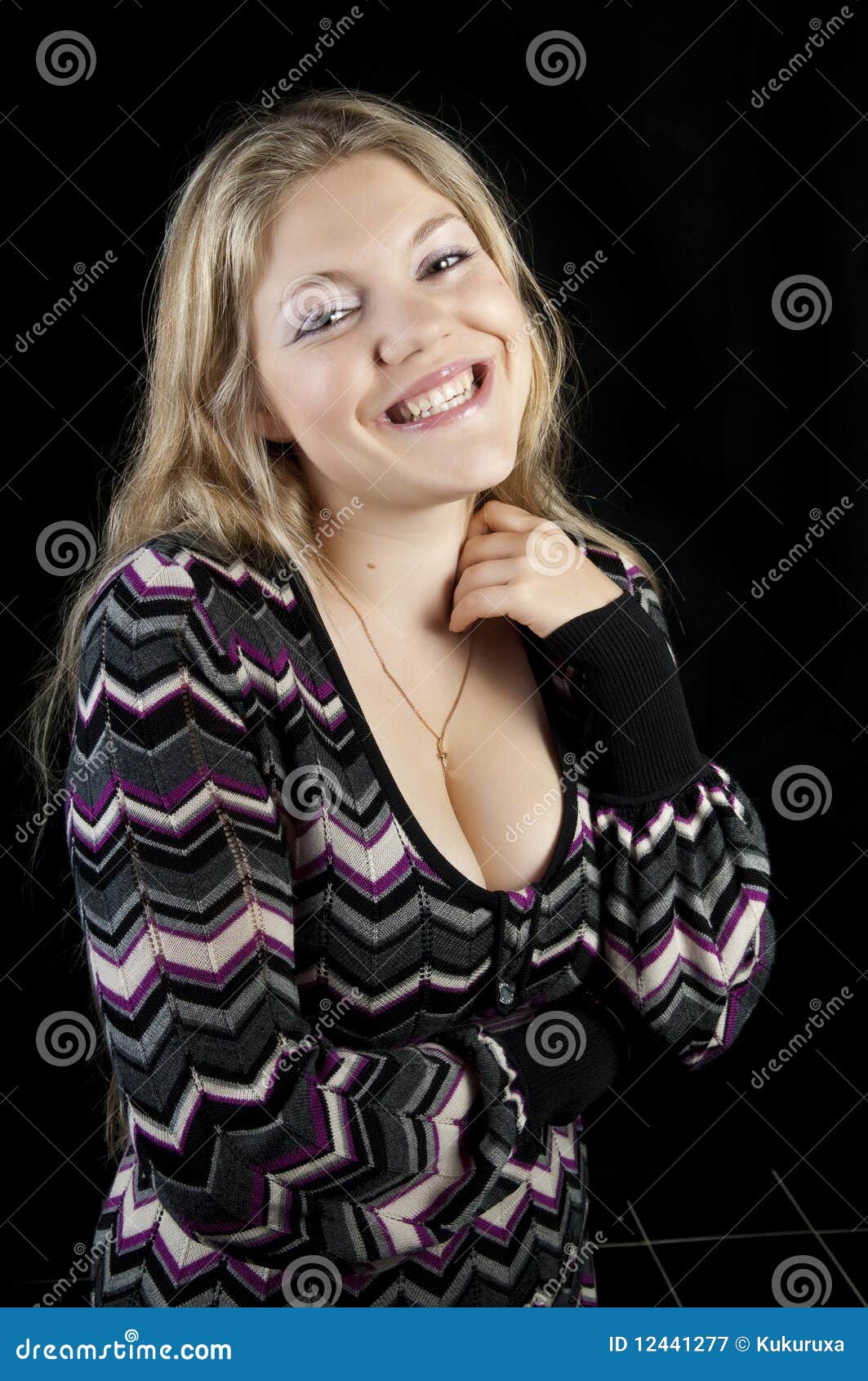 A Stunningly Beautiful Woman Stock Image - Image of blonde, happy: 12441277