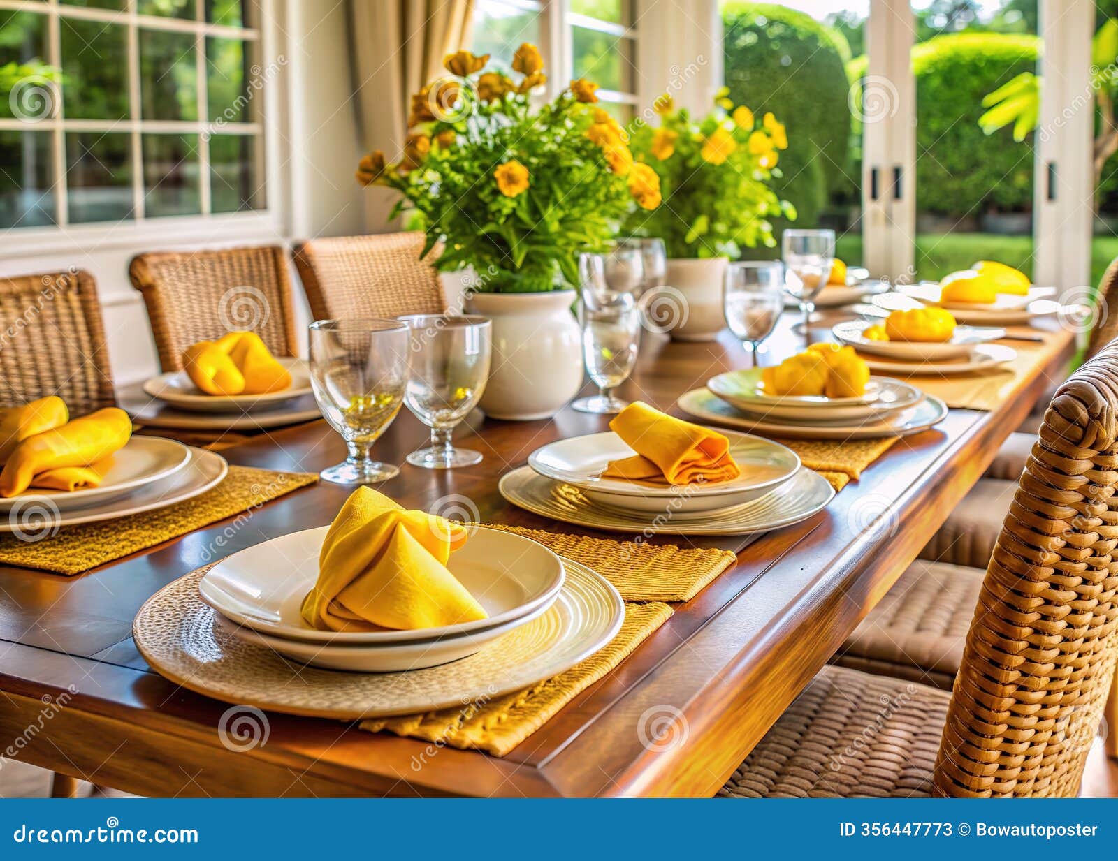 A Stunningly Realistic TiltShift Photography of a Hamptons Dining Table ...