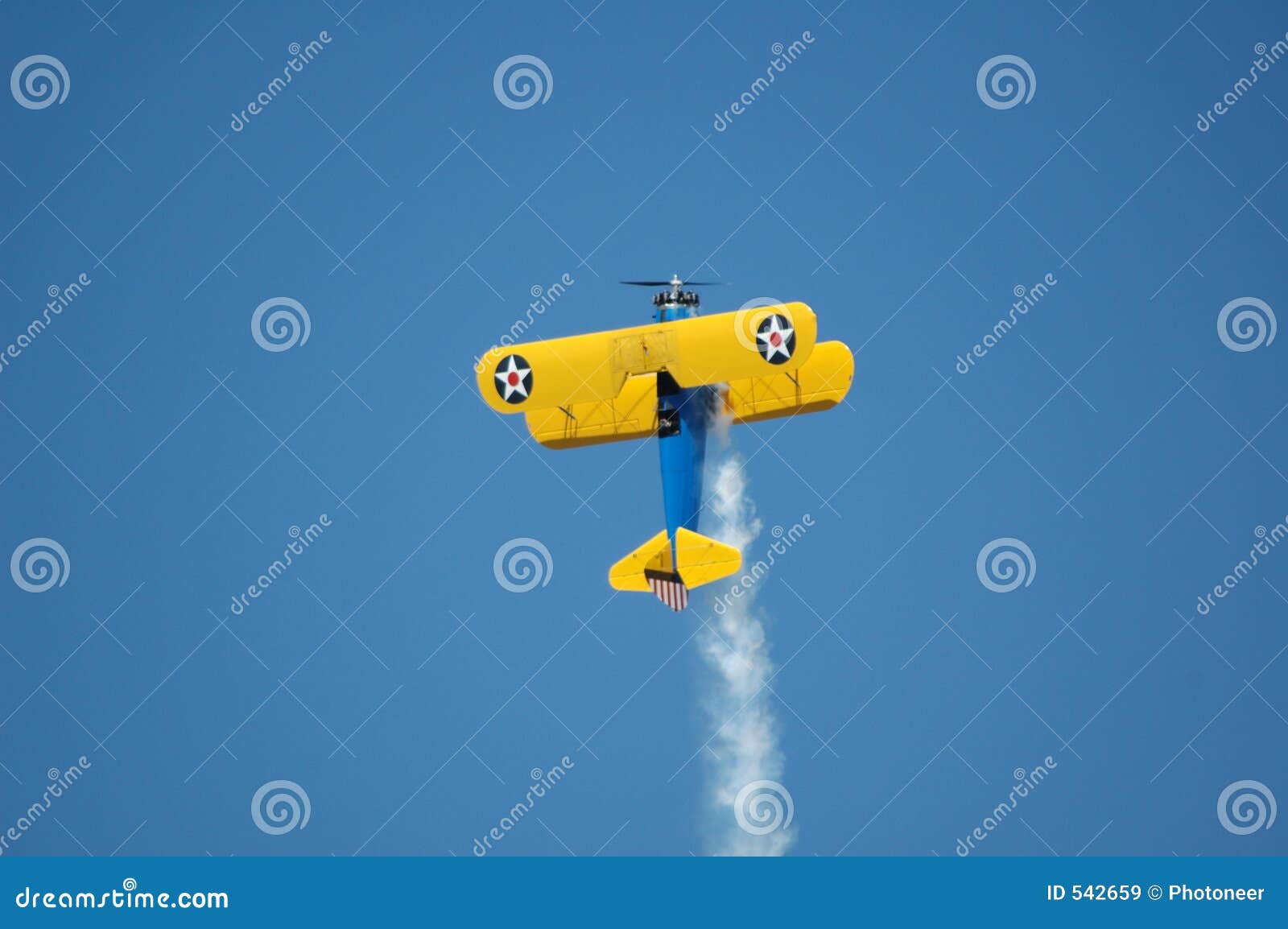 Stunt biplane 3 stock image. Image of biplane, wing, fast - 542659