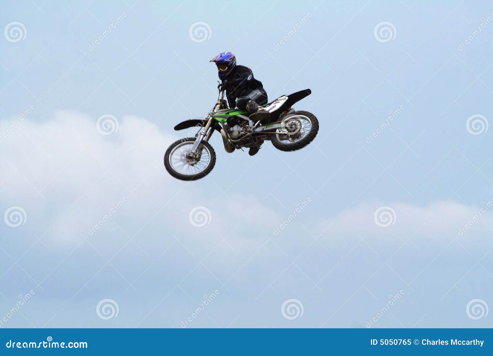 Stunt Jump on a Motorbike stock image. Image of uniform - 5050765
