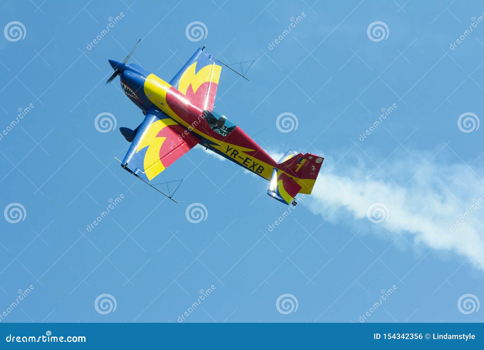 Stunt Plane Flying at Deva Airshow. Editorial Photo - Image of airshow ...