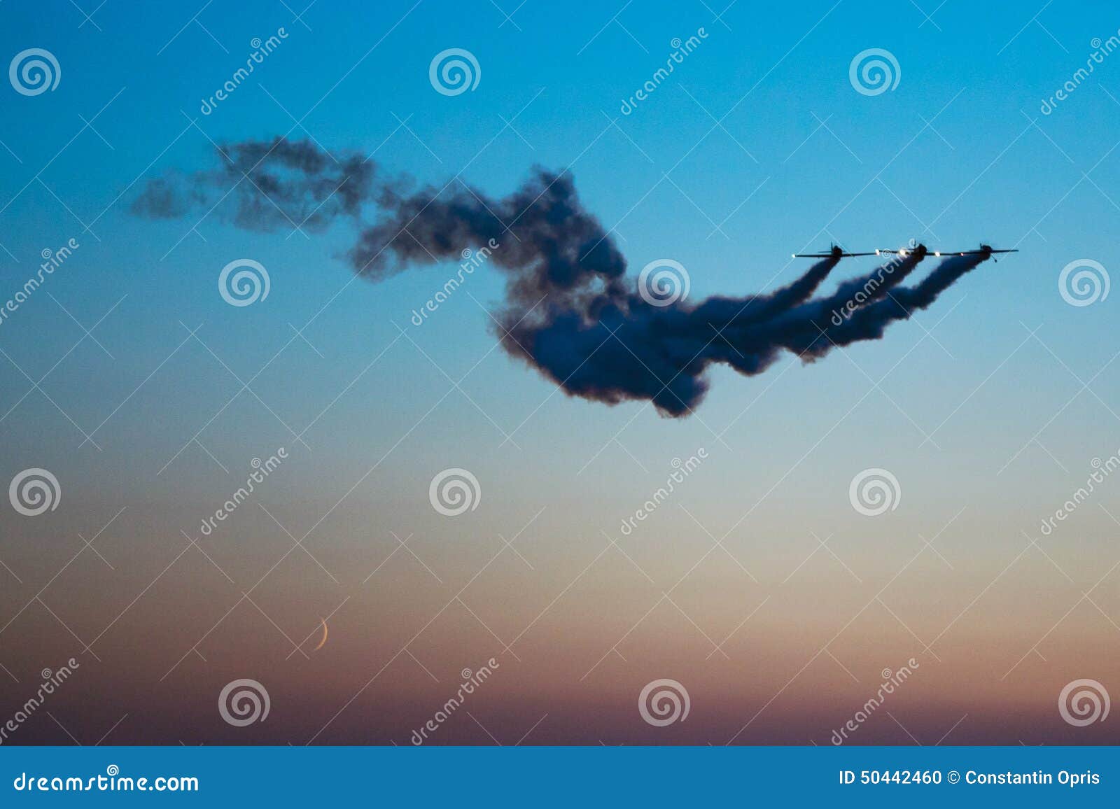 Stunt Planes Soar in the Air Stock Photo - Image of spectacular ...