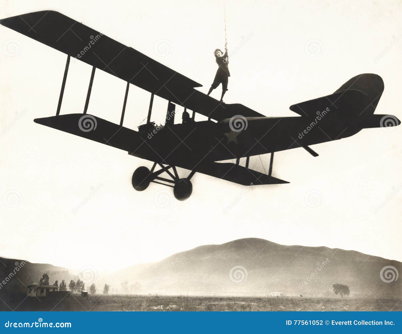 Stunt Woman Standing on Top of Biplane Stock Photo - Image of identity ... Stunt Woman Standing on Top of Biplane Stock Photo - Image of identity ...