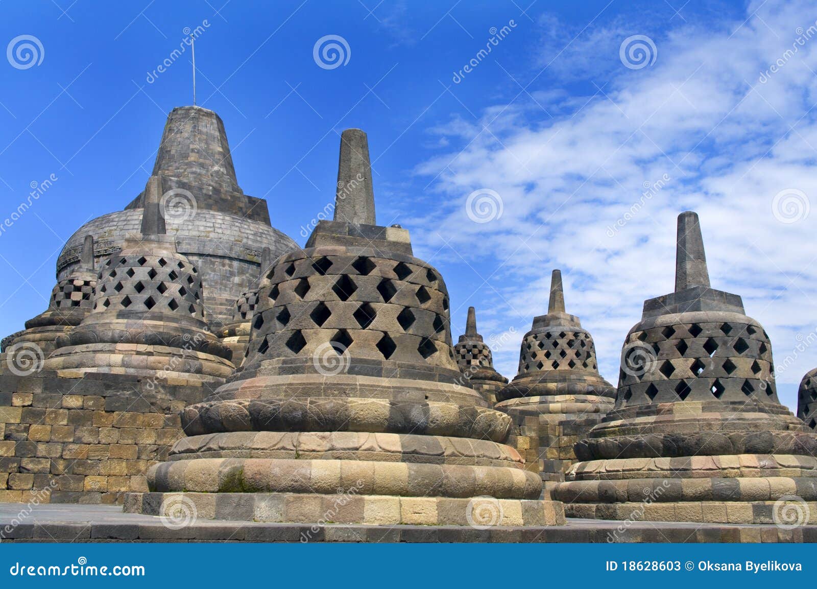 Stupa at Borobudur stock image. Image of stupa, asia - 18628603