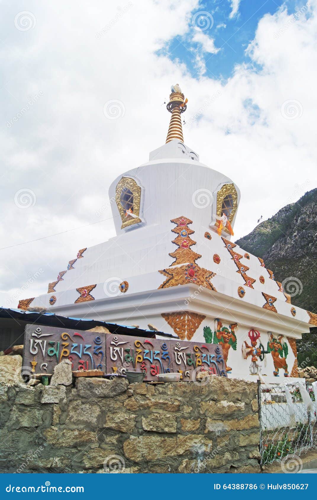 Stupa stock photo. Image of buddha, japanese, meditation - 64388786