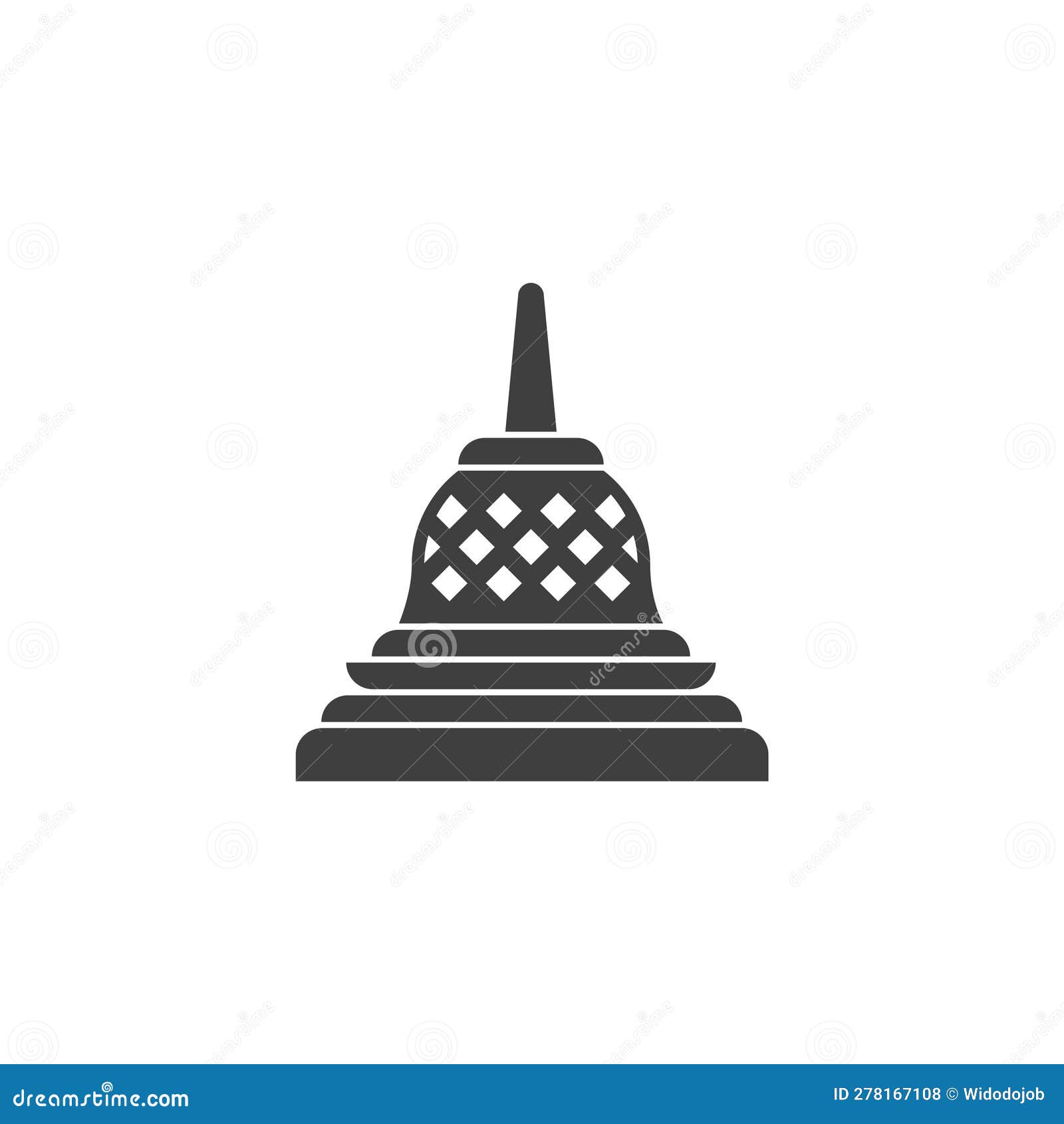 Stupa Icon Design Vector Illustration Stock Vector - Illustration of ...