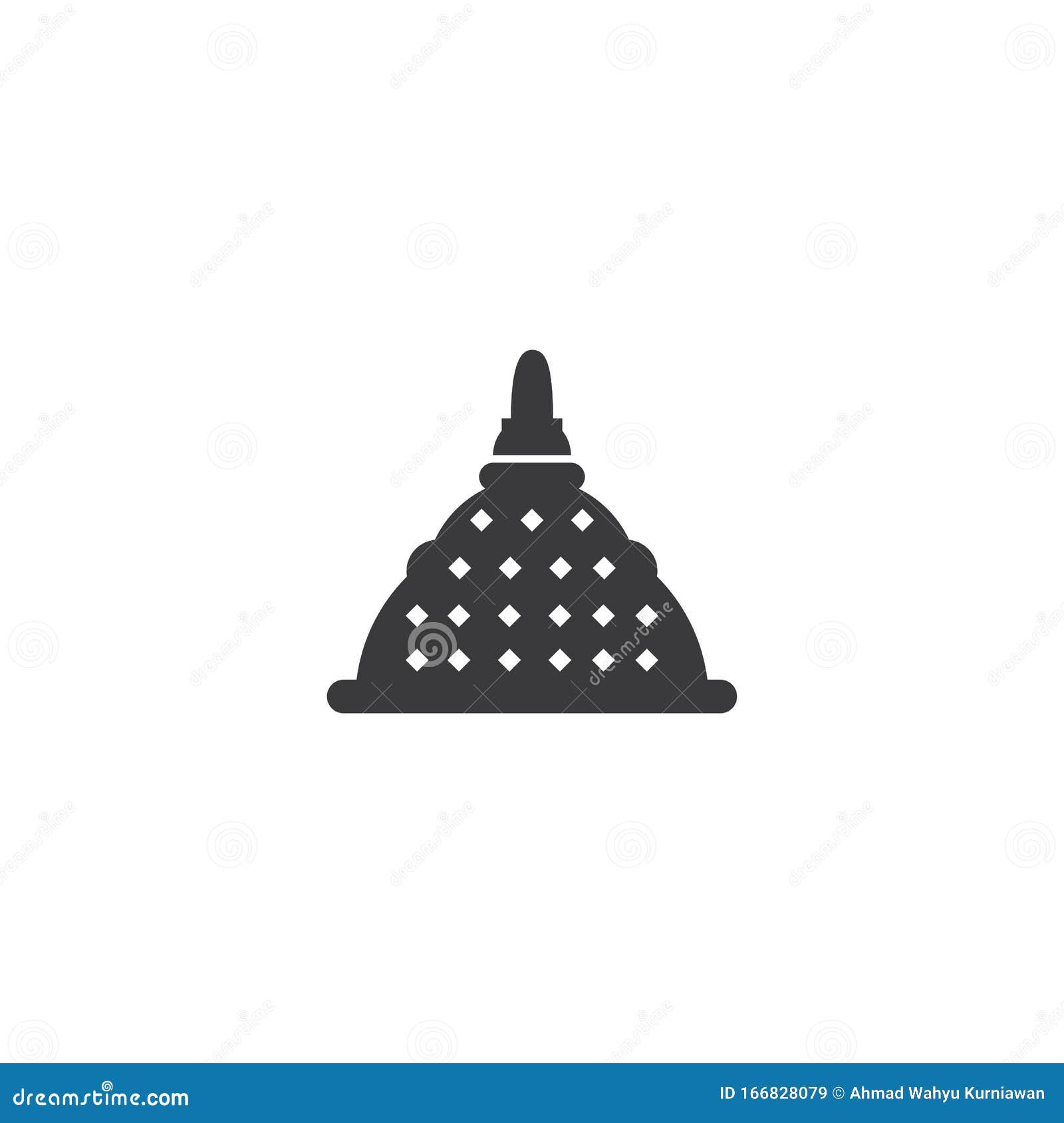 Stupa temple logo stock vector. Illustration of culture - 166828079