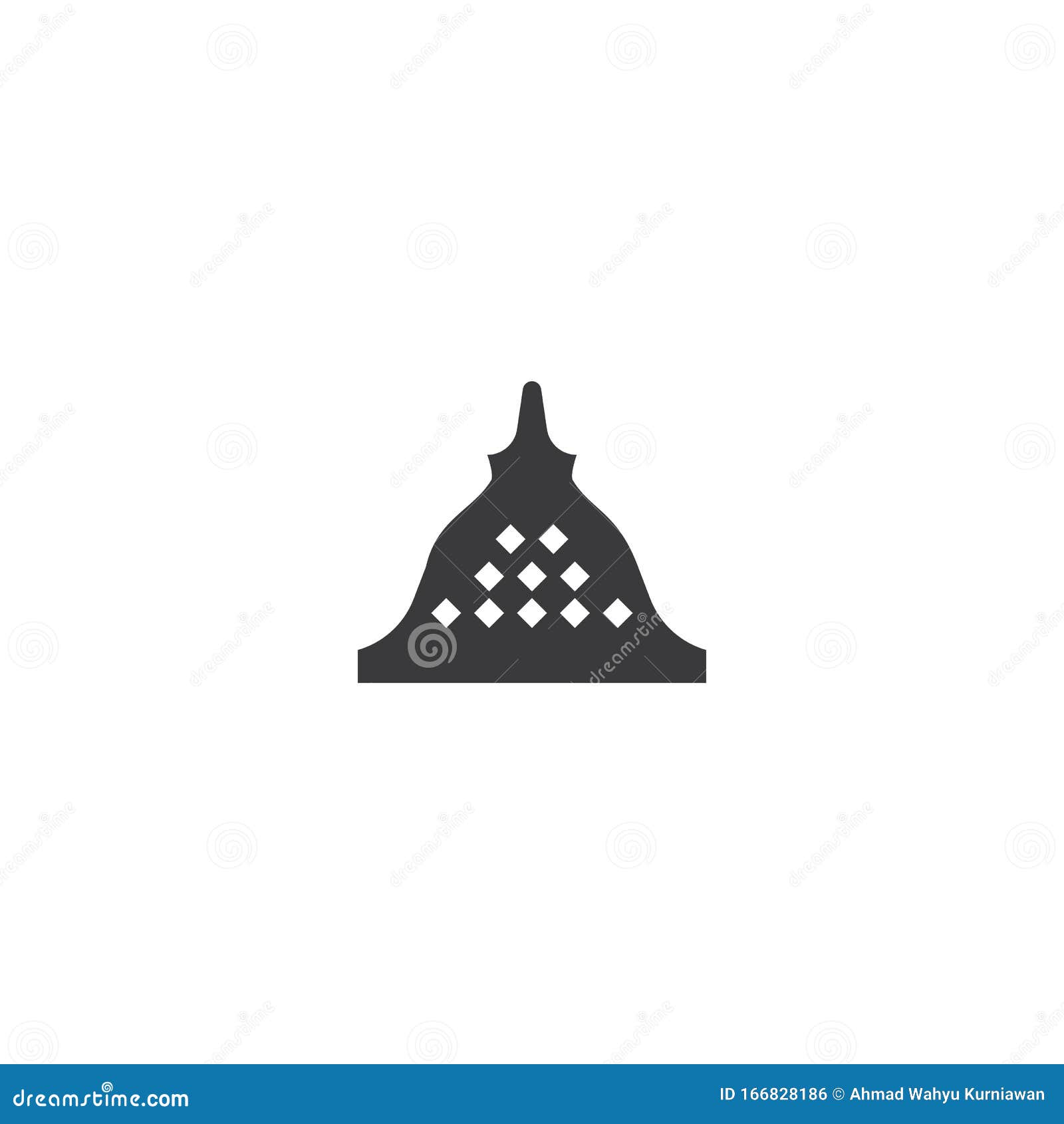 Stupa temple logo stock vector. Illustration of logo - 166828186