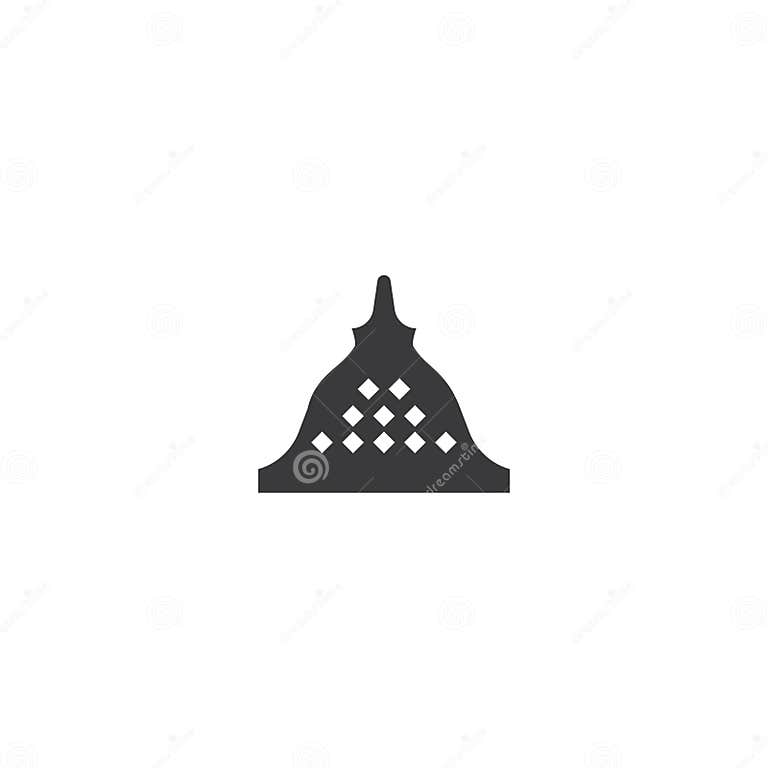 Stupa temple logo stock vector. Illustration of logo - 166828186