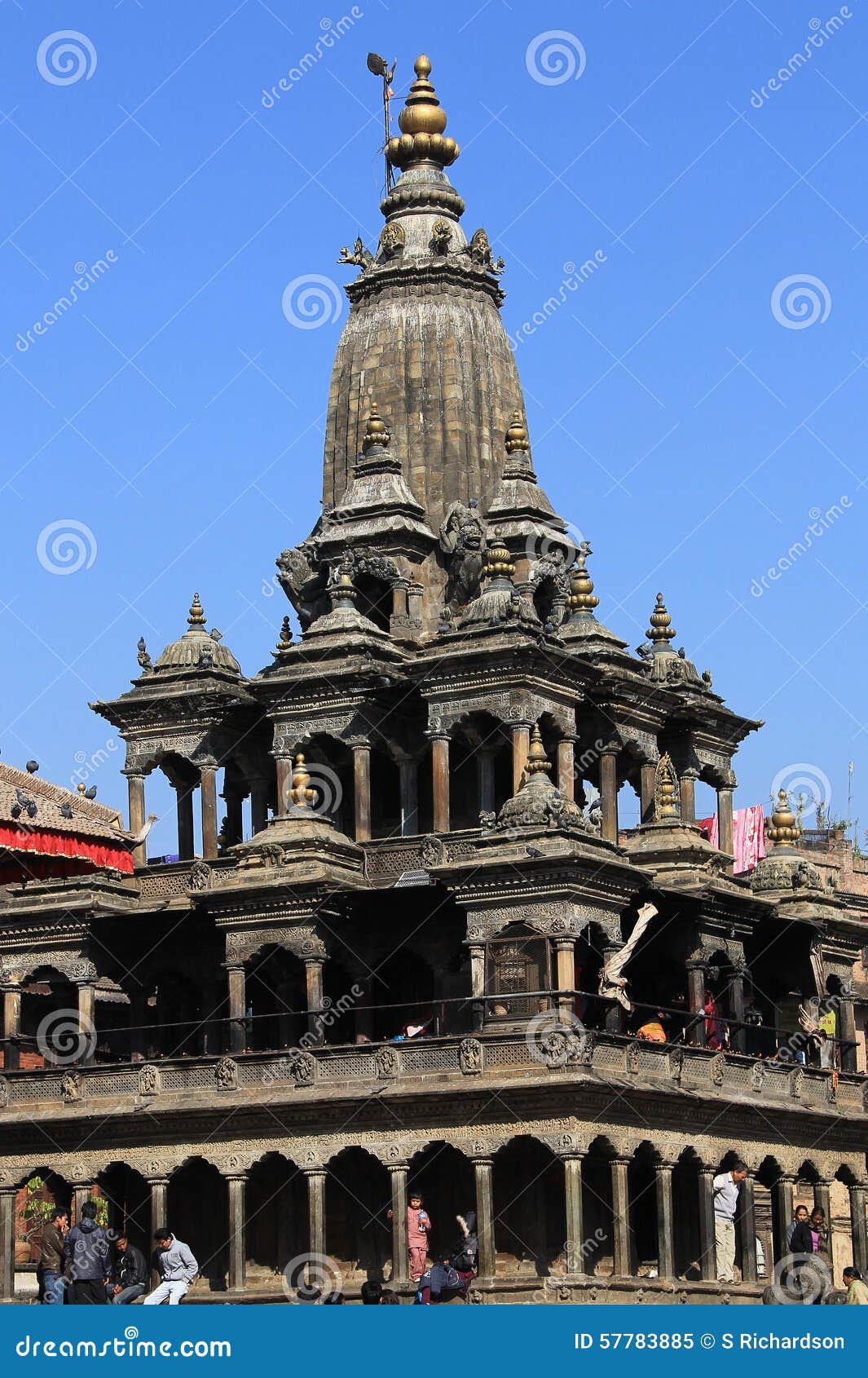 Stupa and Temples in Durbar Square, Patan Editorial Image - Image of ...