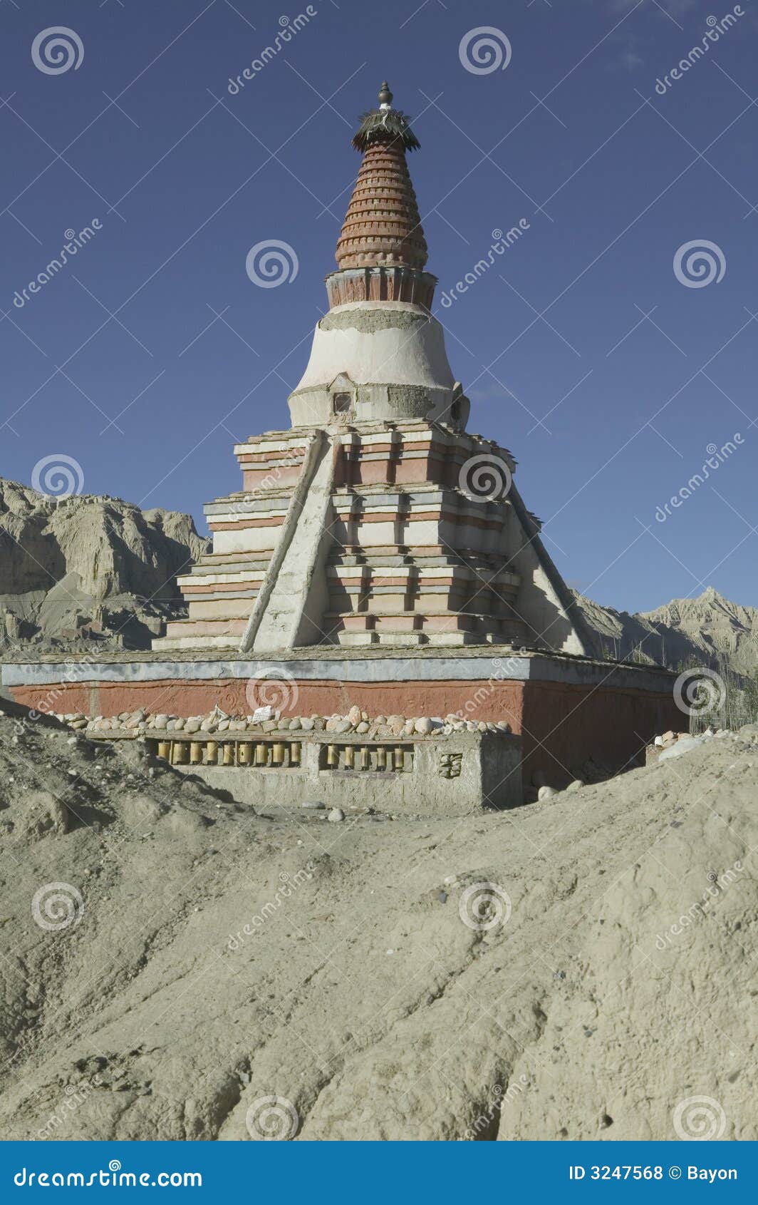 Stupas in Tibet stock photo. Image of mountain, asia, building - 3247568