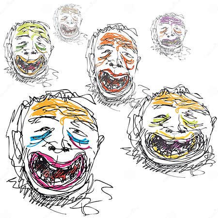 Stupid smile (vector) stock vector. Illustration of expression - 9055280