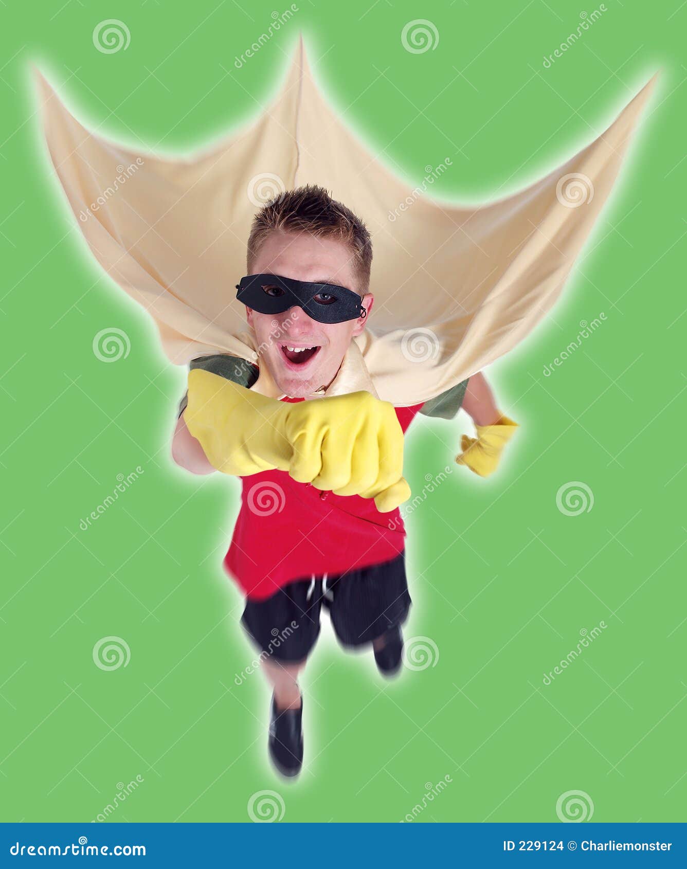 Stupidhero stock photo. Image of comic, flying, superhero - 229124