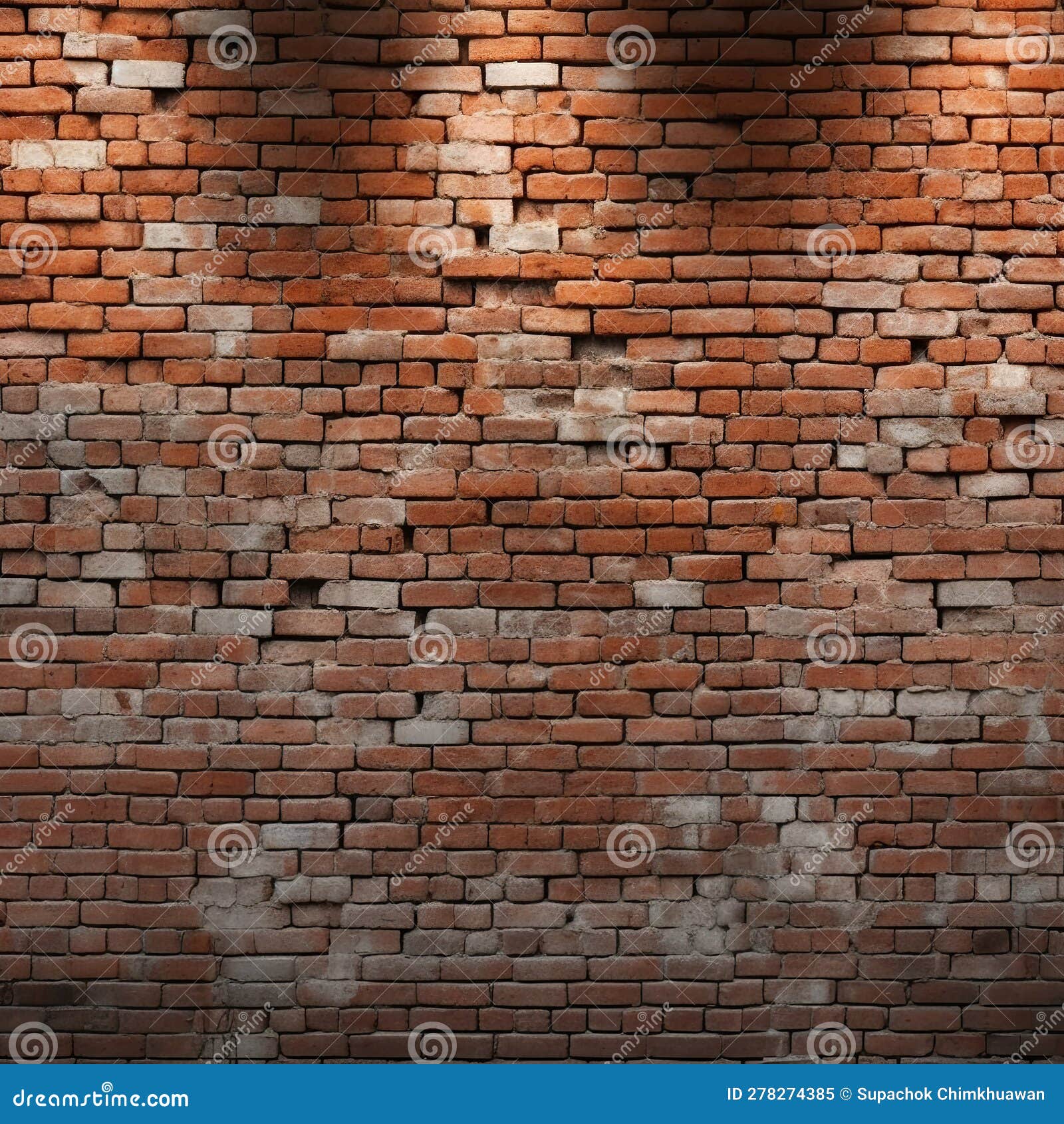 A Sturdy Barrier Built with Bricks. Stock Illustration - Illustration ...