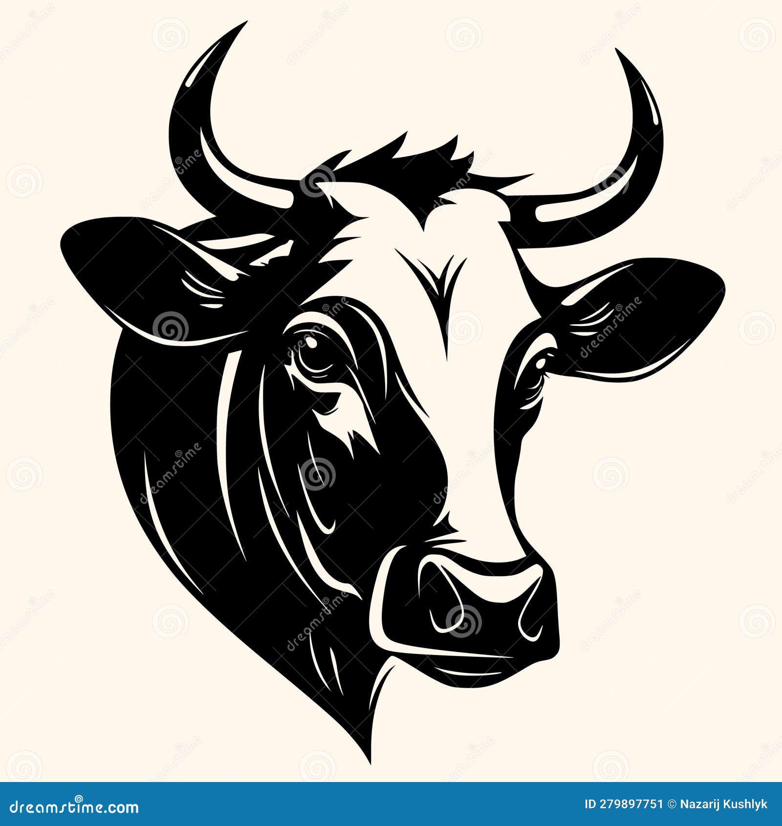 Cow Vector for Logo or Icon,clip Art, Drawing Elegant Minimalist Style ...