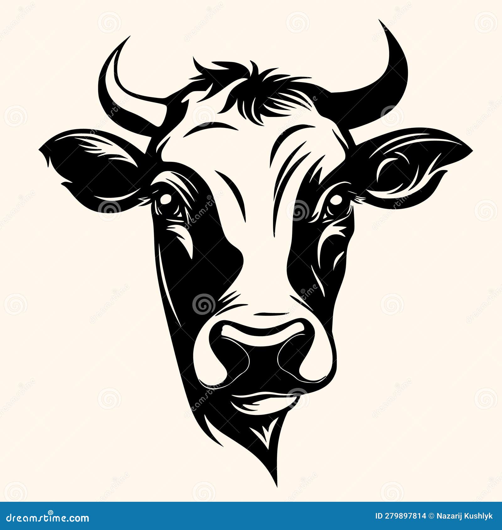 Cow Vector for Logo or Icon,clip Art, Drawing Elegant Minimalist Style ...
