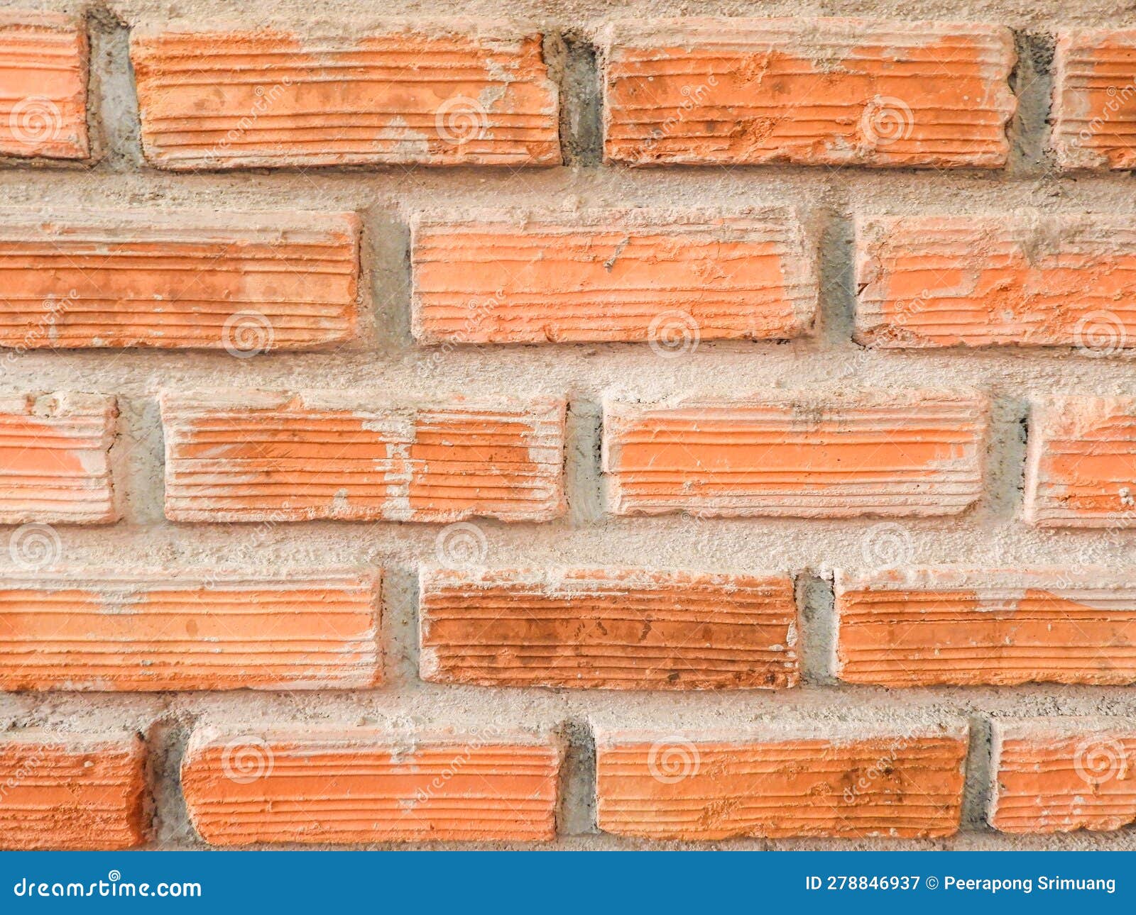 The Sturdy Brick Wall Stood Tall, Stock Image - Image of cement, copy ...