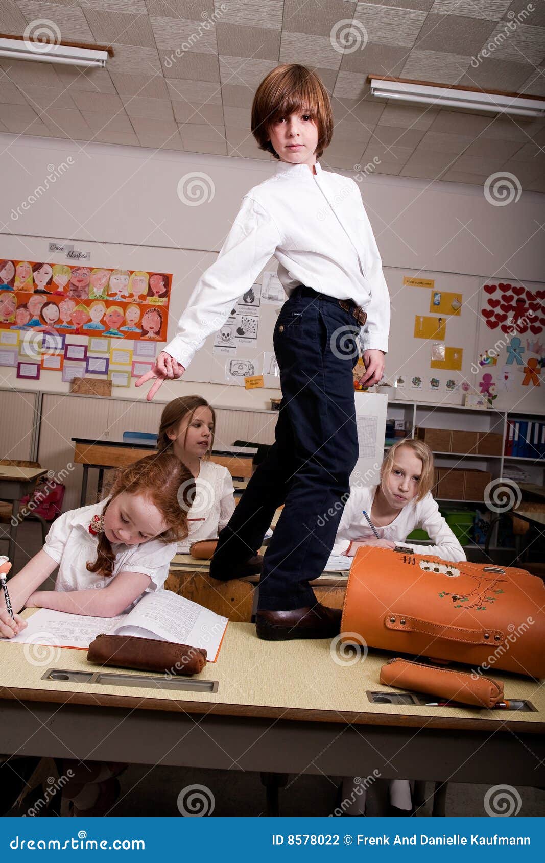 Sturdy in the classroom stock photo. Image of portrait - 8578022