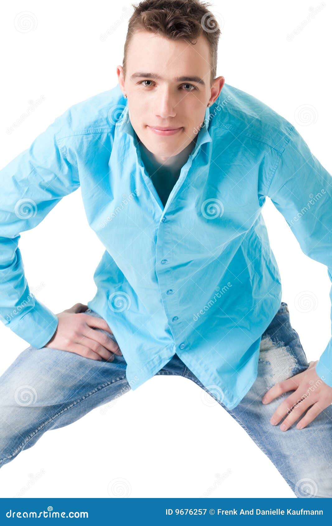 Sturdy guy stock image. Image of blue, years, caucasian - 9676257