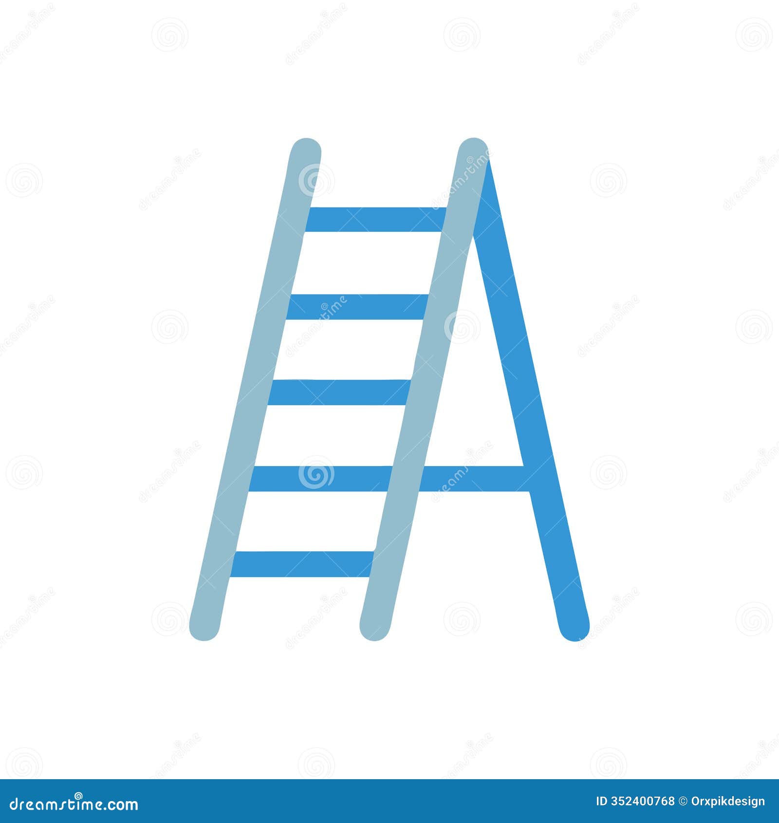 Sturdy Ladder Design for Easy Access Stock Illustration - Illustration ...