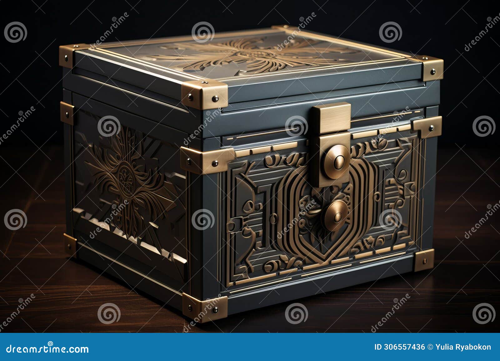 Sturdy Metallic Safe Box Lock. Generate Ai Stock Photo - Image of money ...