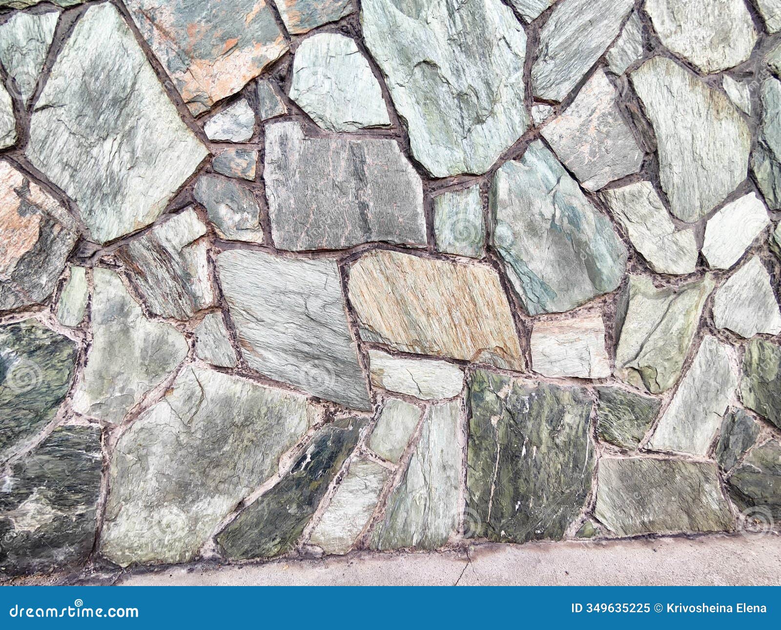 Sturdy Natural Stone Wall Showcasing Intricate Texture and Patterns ...