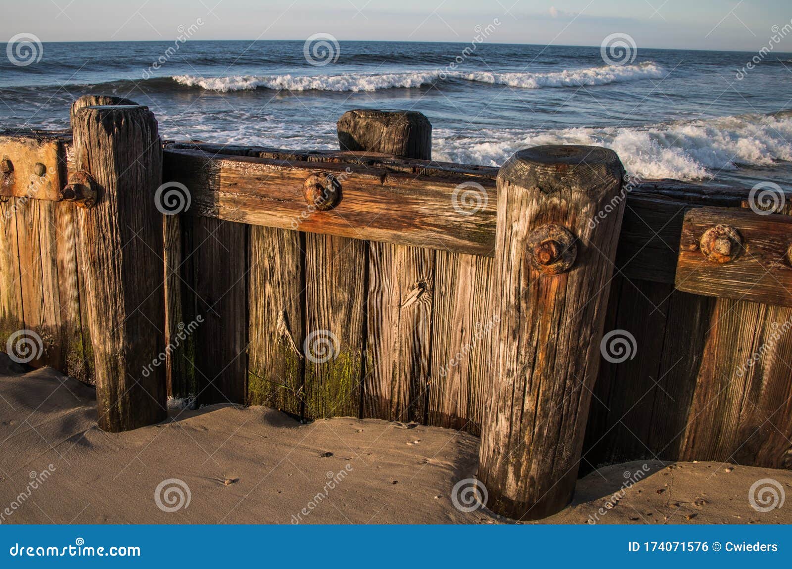 A Weathered Bulwark Still Serves To Protect the Migrating Shoreline at ...