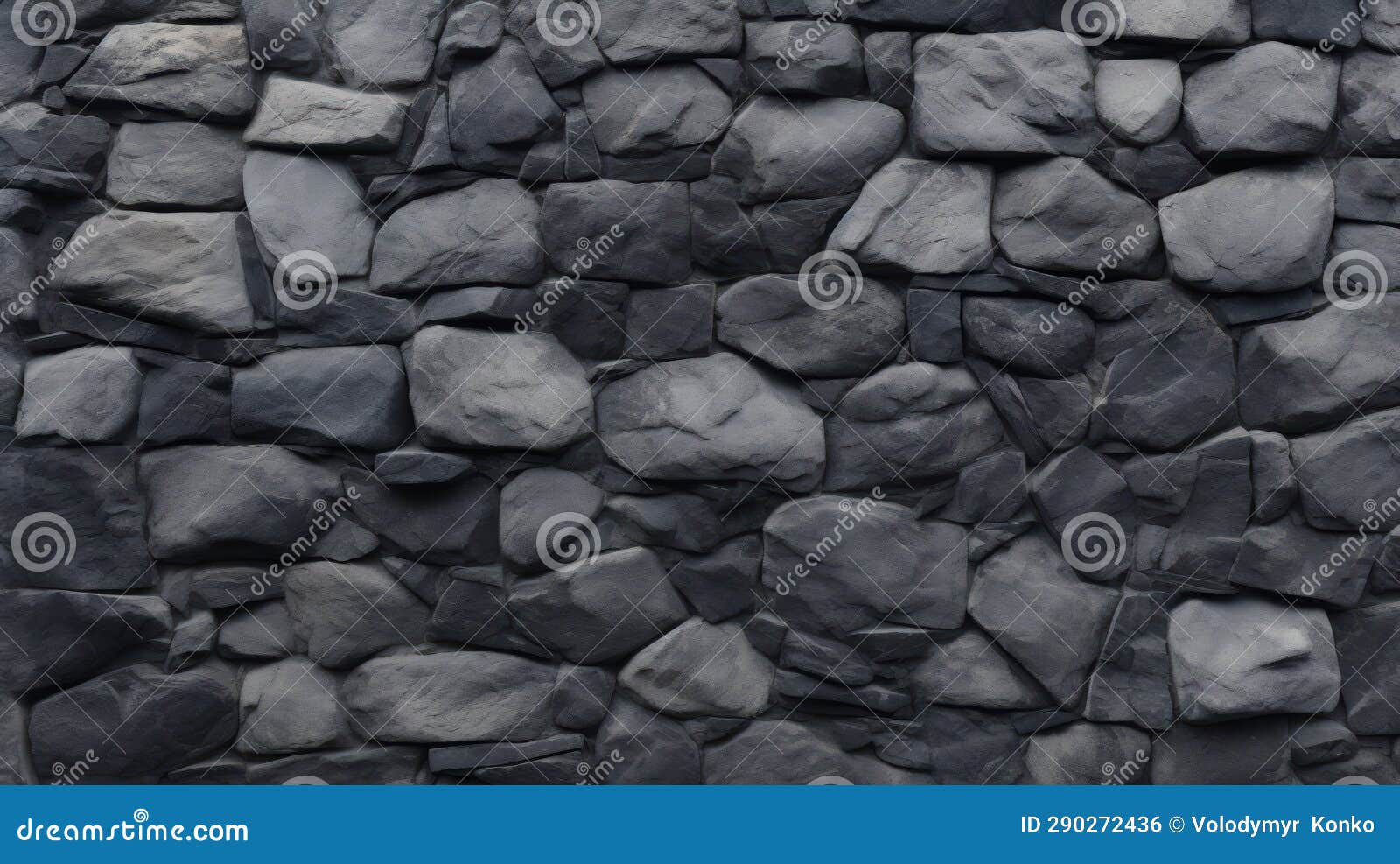 A Sturdy Stone Wall Built with Rocks and Cement. Generative Ai Stock ...
