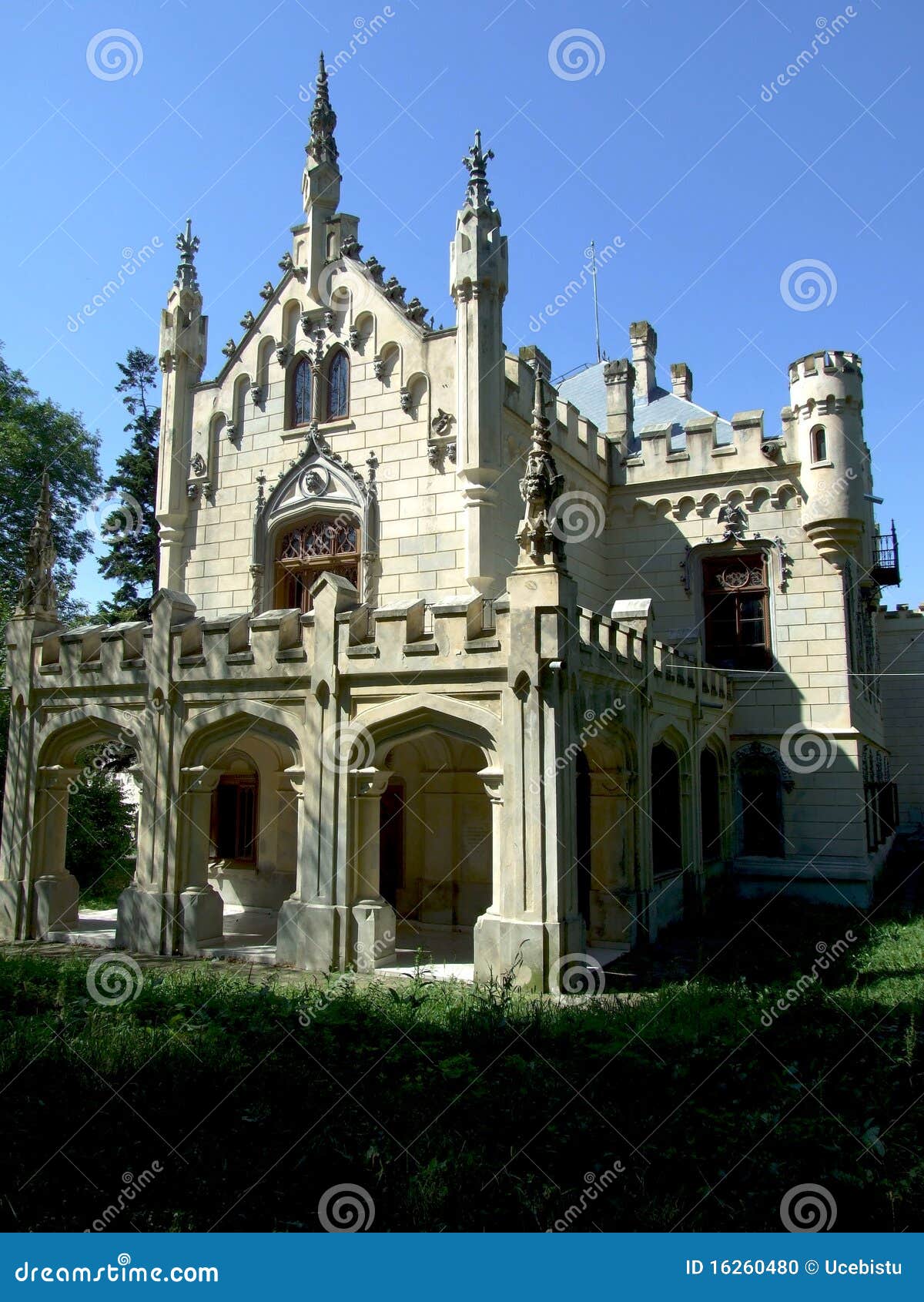 Sturdza Castle stock photo. Image of romania, blue, plants - 16260480