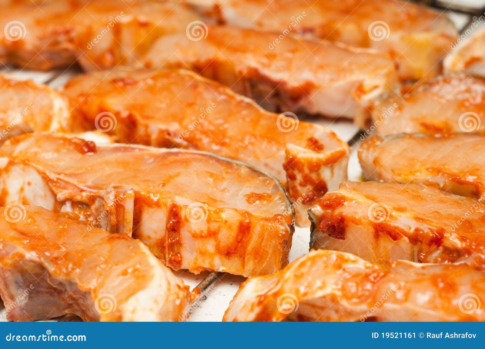Sturgeon Fillets Marinated. Stock Image - Image of plate, gourmet: 19521161