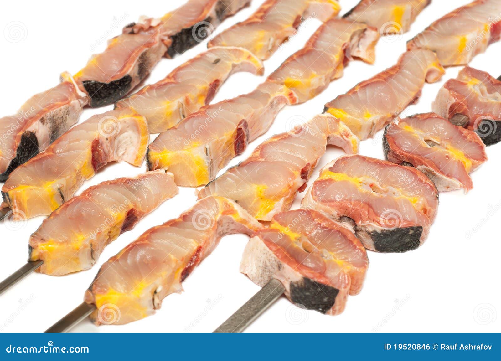 Sturgeon Fillets on Skewers Stock Photo - Image of beluga, nutrition ...