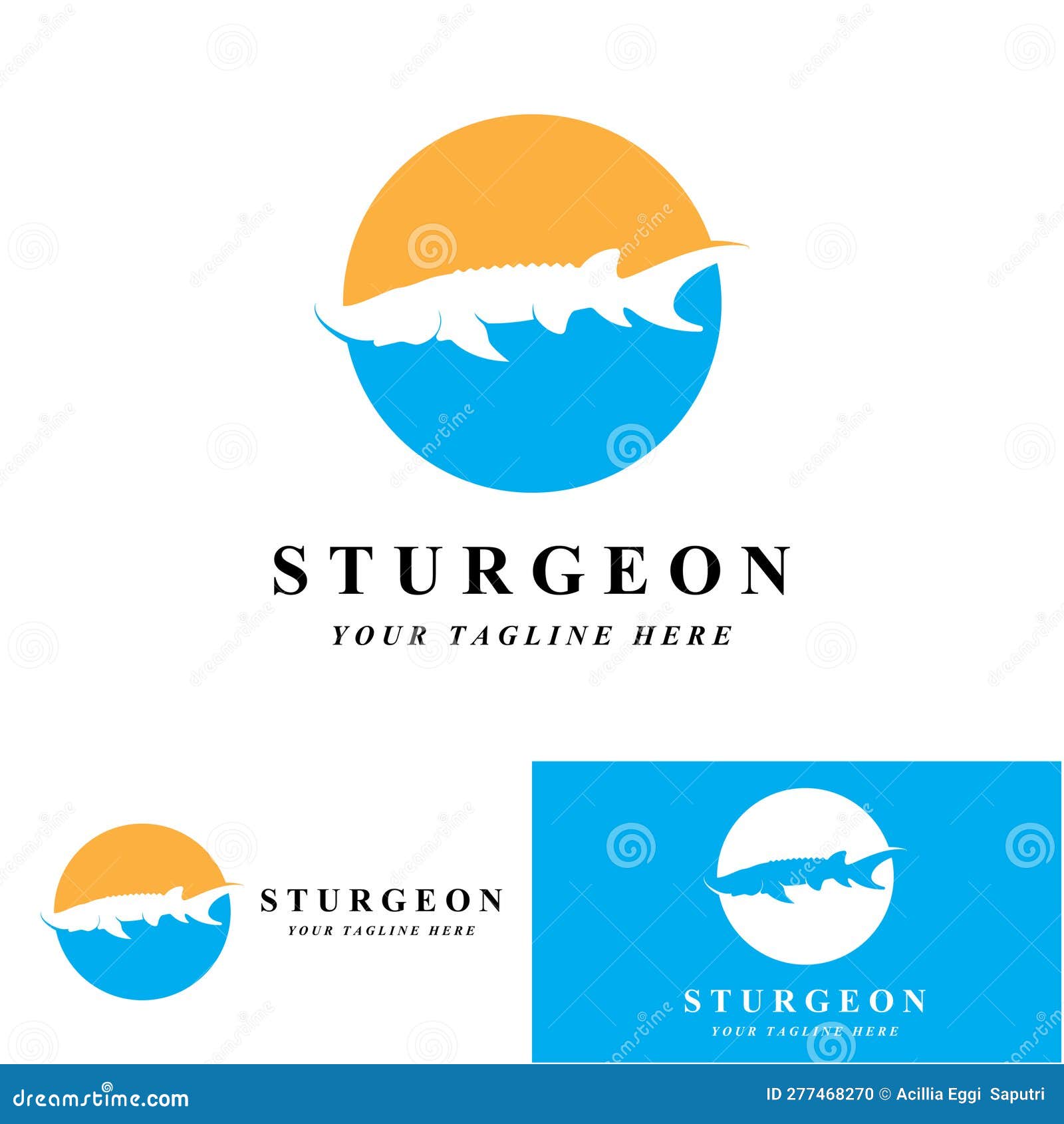 Sturgeon logo vector stock vector. Illustration of black - 277468270