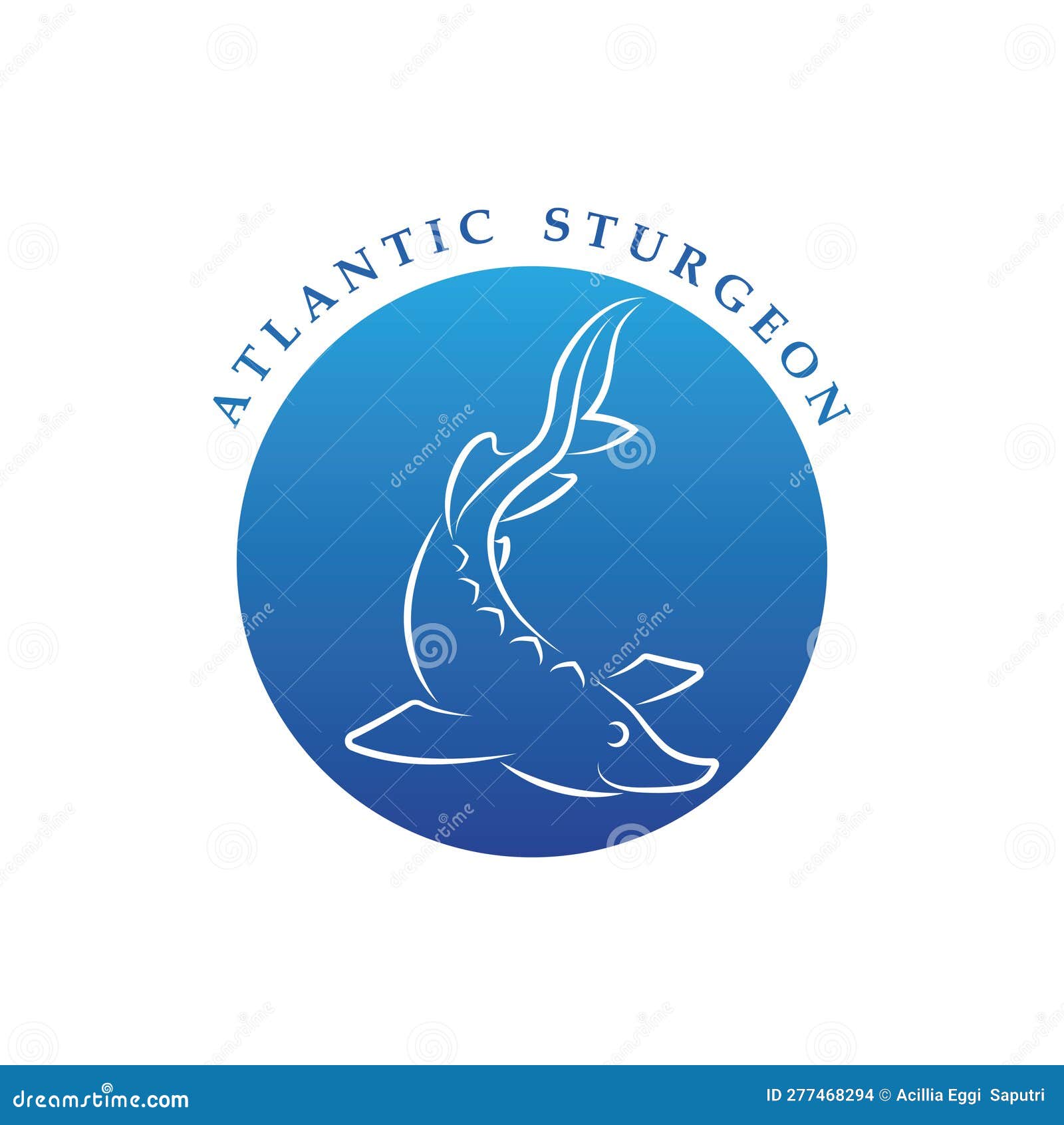 Sturgeon logo vector stock vector. Illustration of symbol - 277468294
