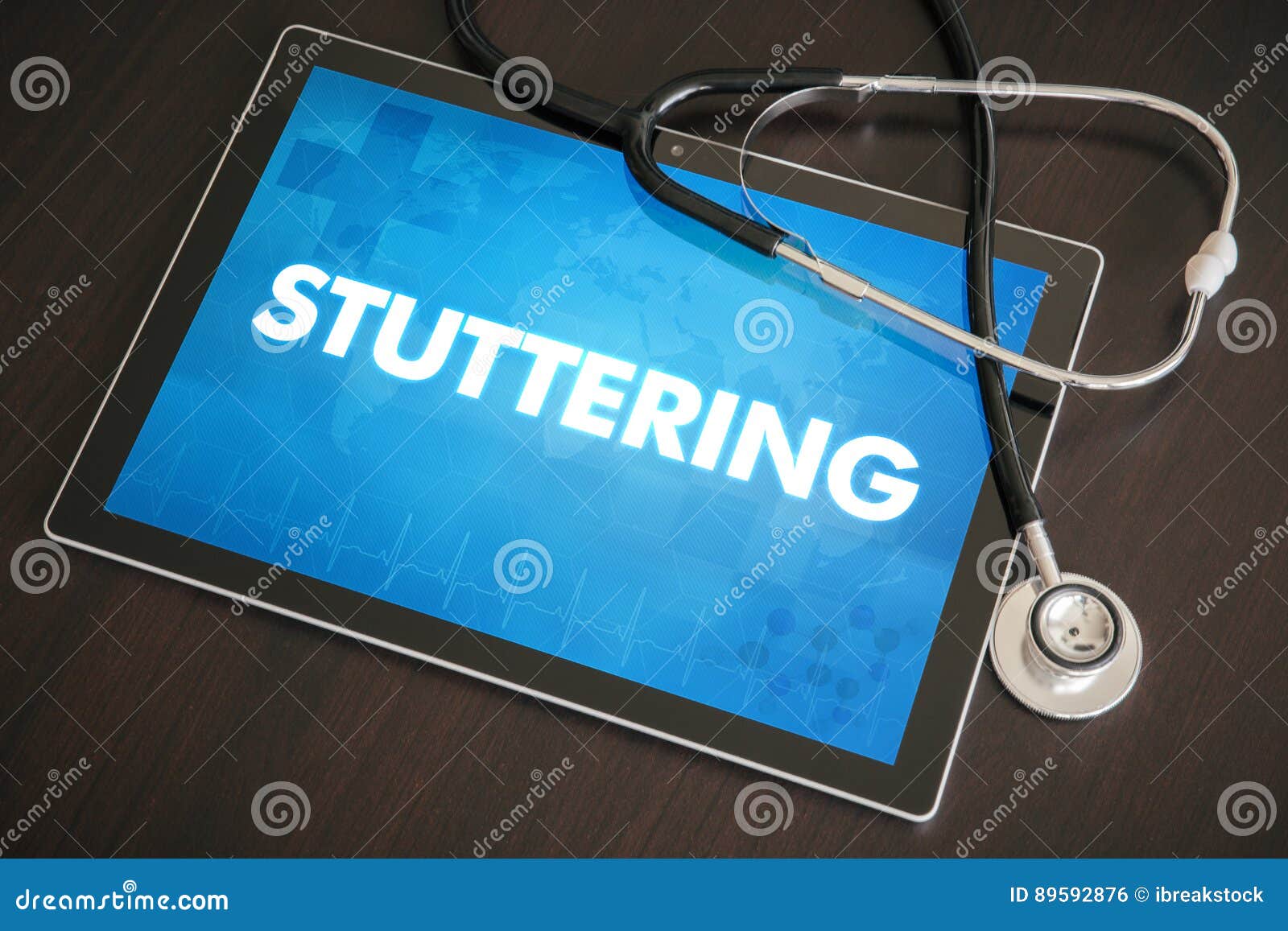 Stuttering (communication Disorder) Diagnosis Medical Concept on Stock ...