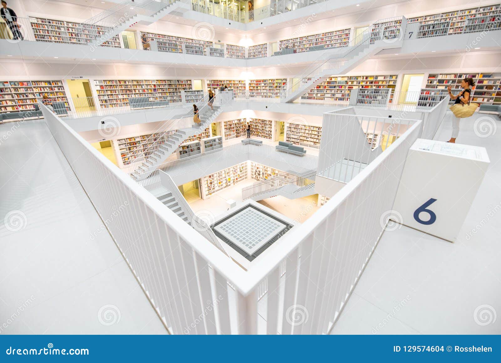 Stuttgard City Library editorial stock image. Image of stuttgart ...