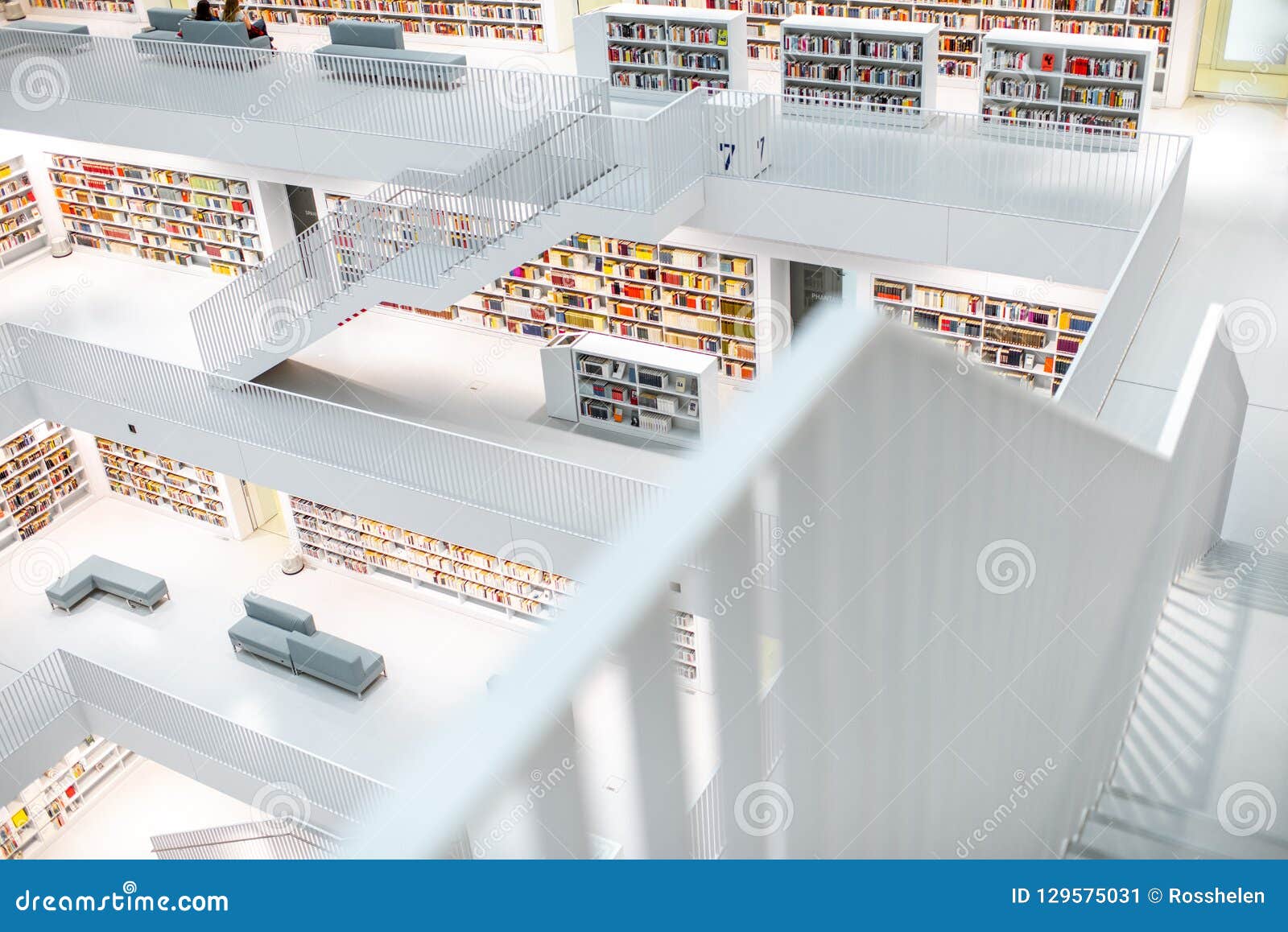 Stuttgard City Library editorial photo. Image of editorial - 129575031