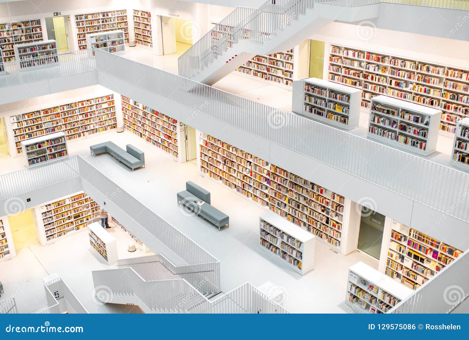 Stuttgard City Library editorial photo. Image of stadtbibliothek ...