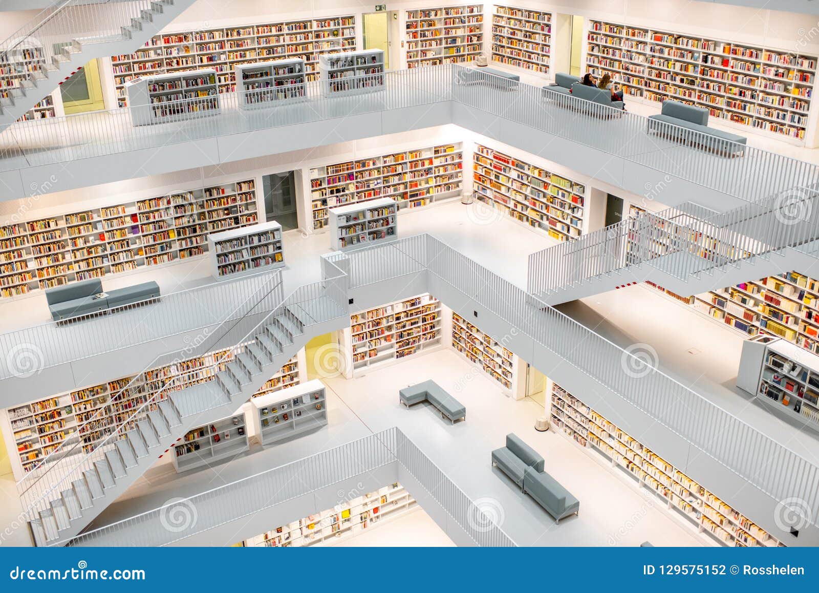 Stuttgard City Library editorial photography. Image of style - 129575152