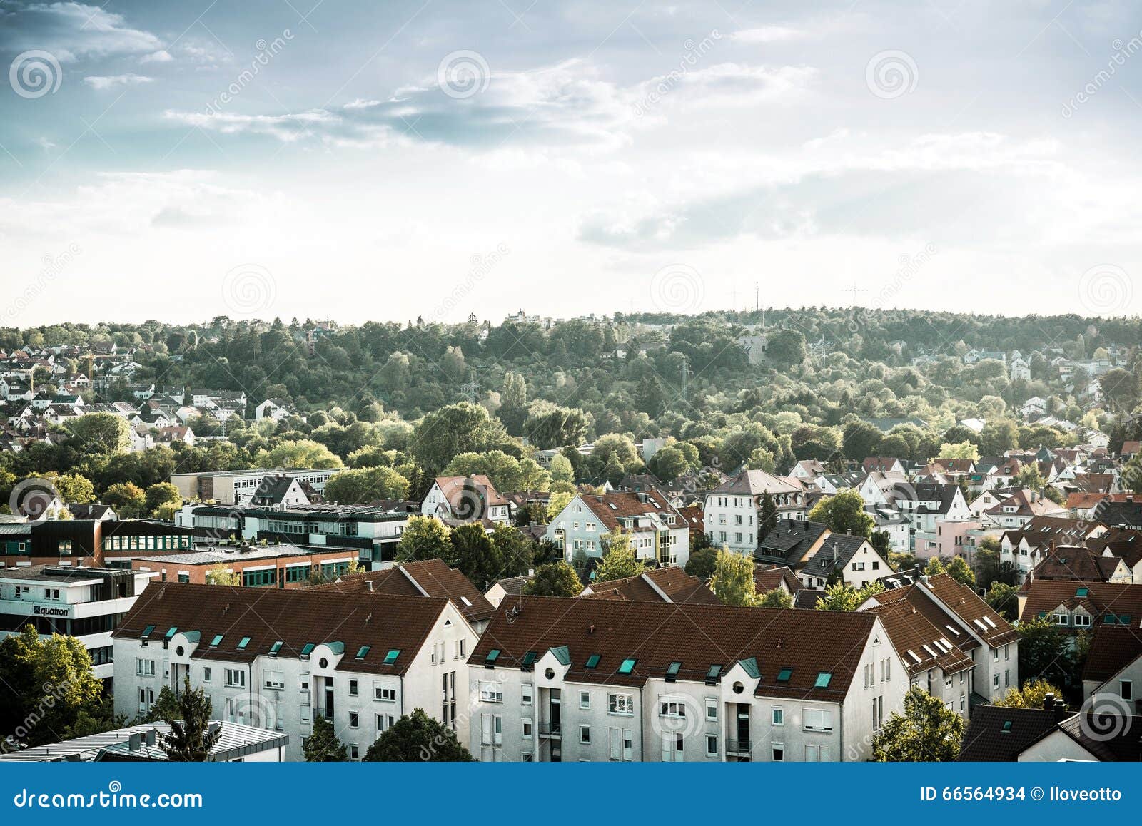 Stuttgart with Buildings and Trees Stock Photo - Image of touristic ...