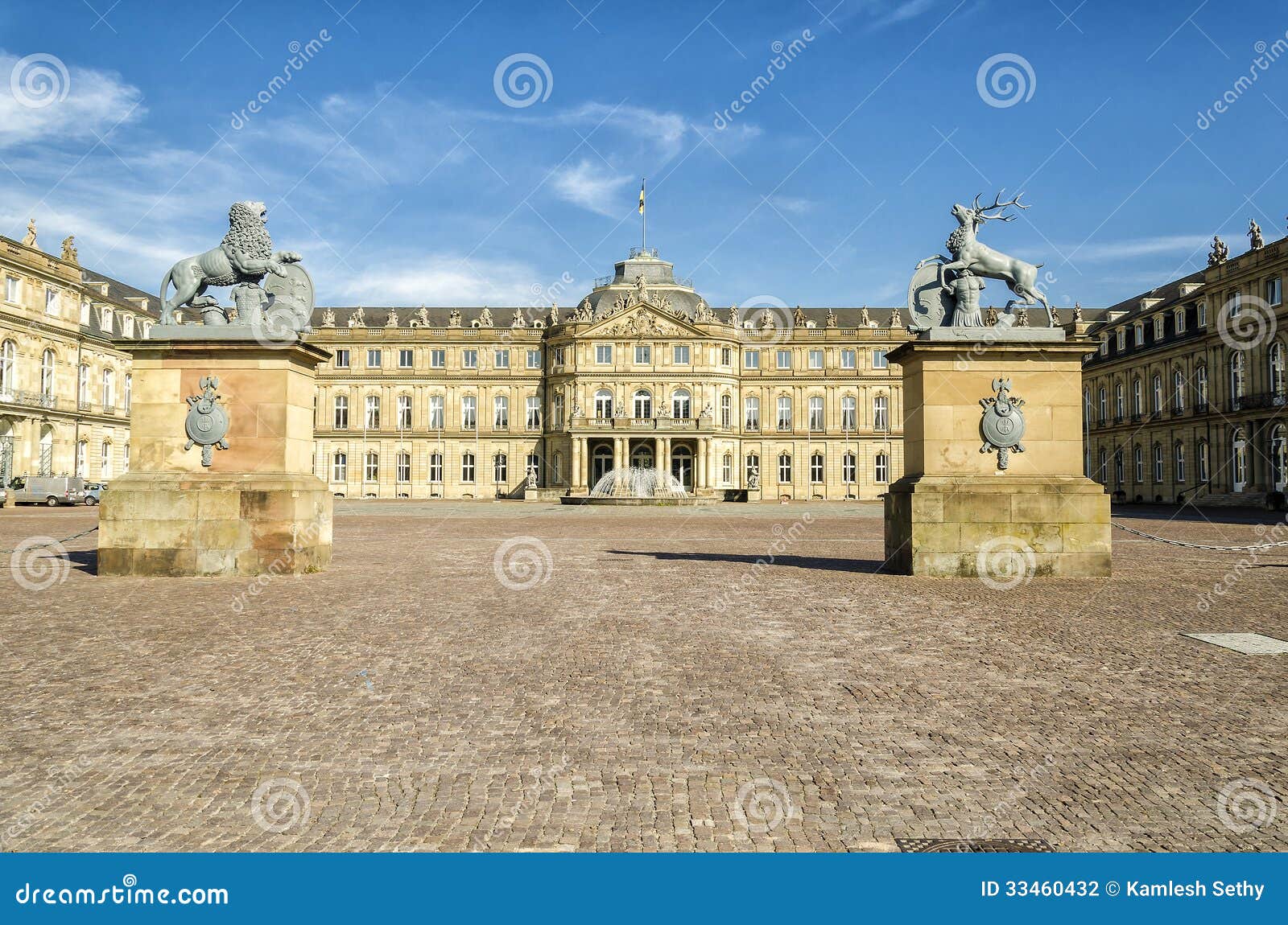 Stuttgart Castle stock photo. Image of schloss, exterior - 33460432